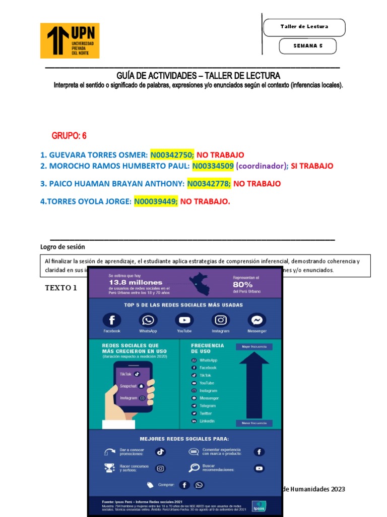 Guía S5 TL 2023-1 | PDF | Adopción | Perú