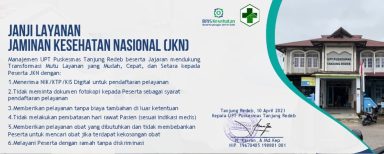 Janji Pelayanan FKRTL - Spanduk - Ai | PDF