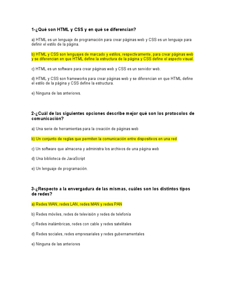 Cuestionario Tipo Prueba | PDF | Bootstrap (marco frontal) | HTML