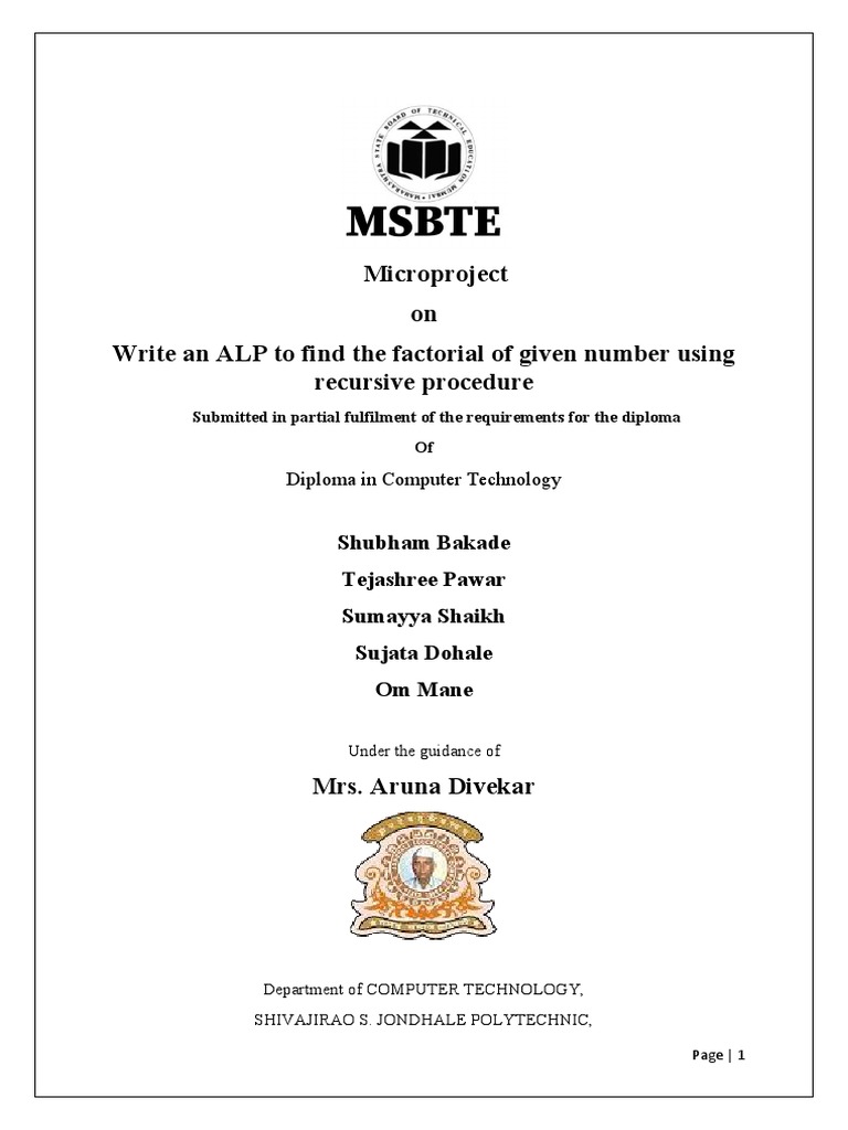 Mic Microproject Final 2.0 | PDF | Central Processing Unit | Computing