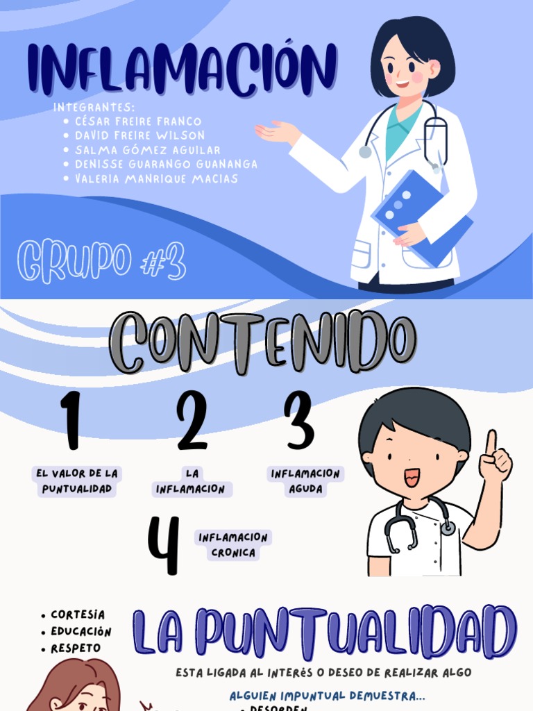 Grupo 3 - Inflamación: Causas, Tipos y Efectos | PDF | Inflamación ...