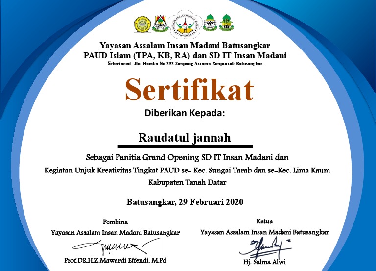 Sertifikat Guru Pendamping | PDF