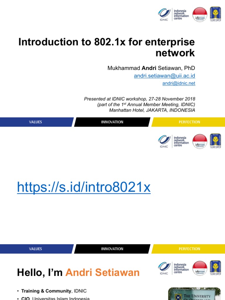 IDNIC 802-1x Intro-Compressed | PDF | Radius | Security