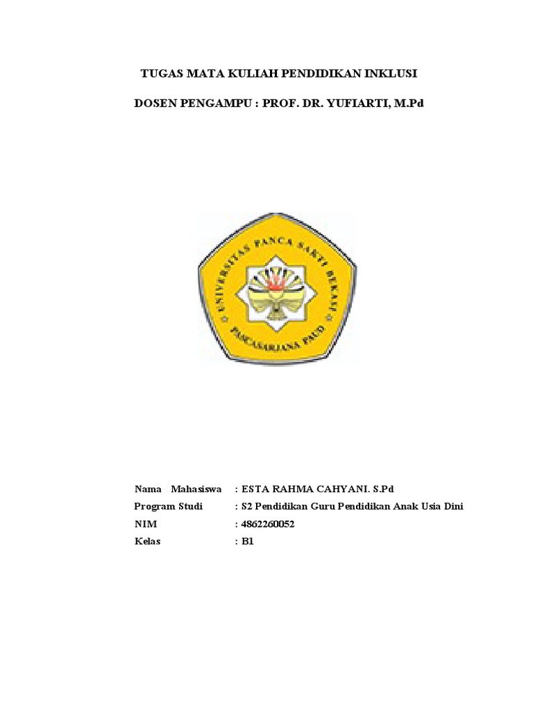 Esta Rahma C - B1 - Tugas Pend Inklusi | PDF