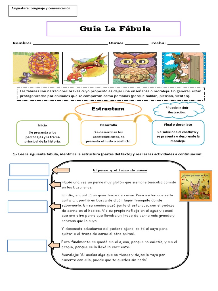 Guía Fabula | PDF | Fábula