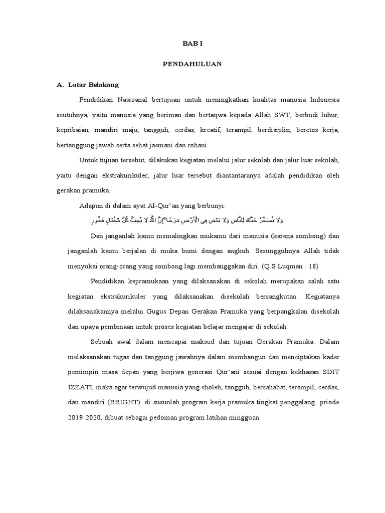 Program Pramuka Penggalang Fix | PDF