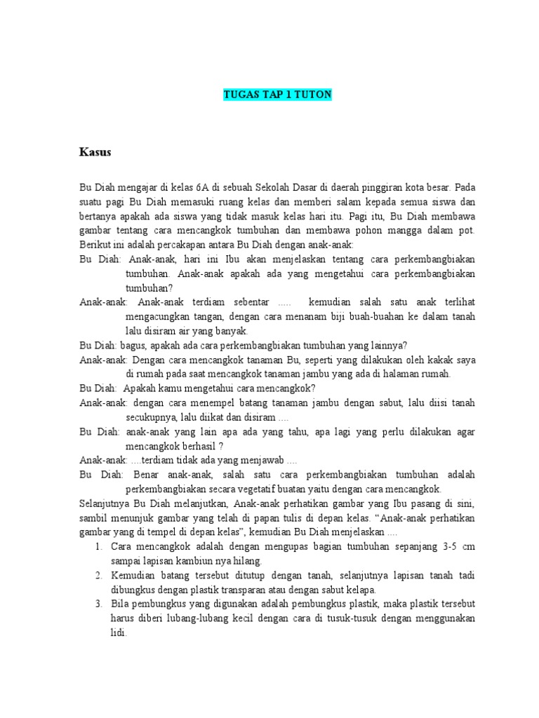 Tugas Tap PGSD 2 | PDF