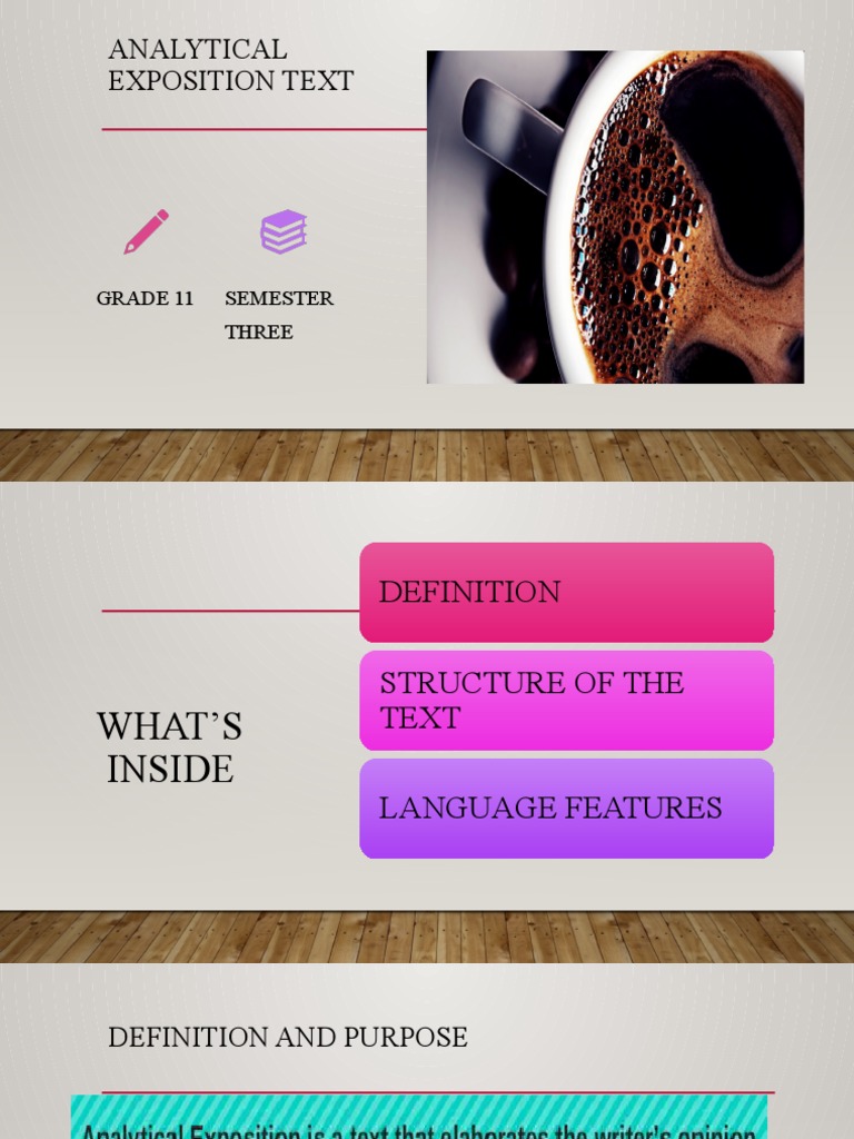Language Features of Analytical Exposition | PDF | Language Arts ...