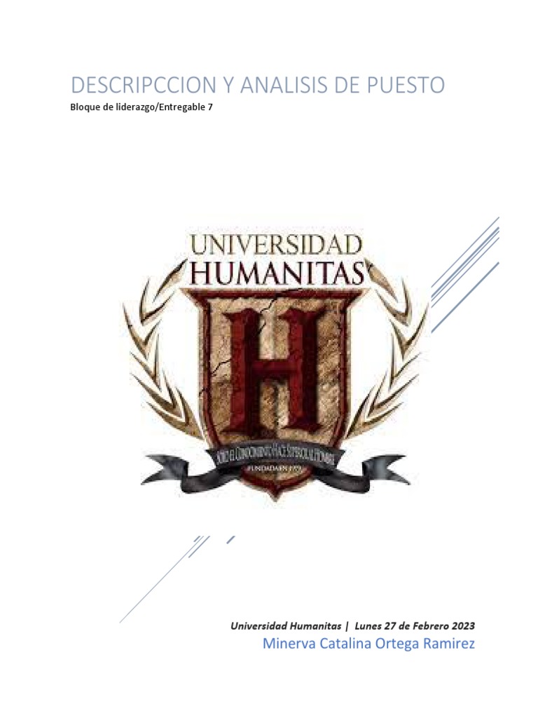 Bloque de Liderazgo Entregable 7 | PDF