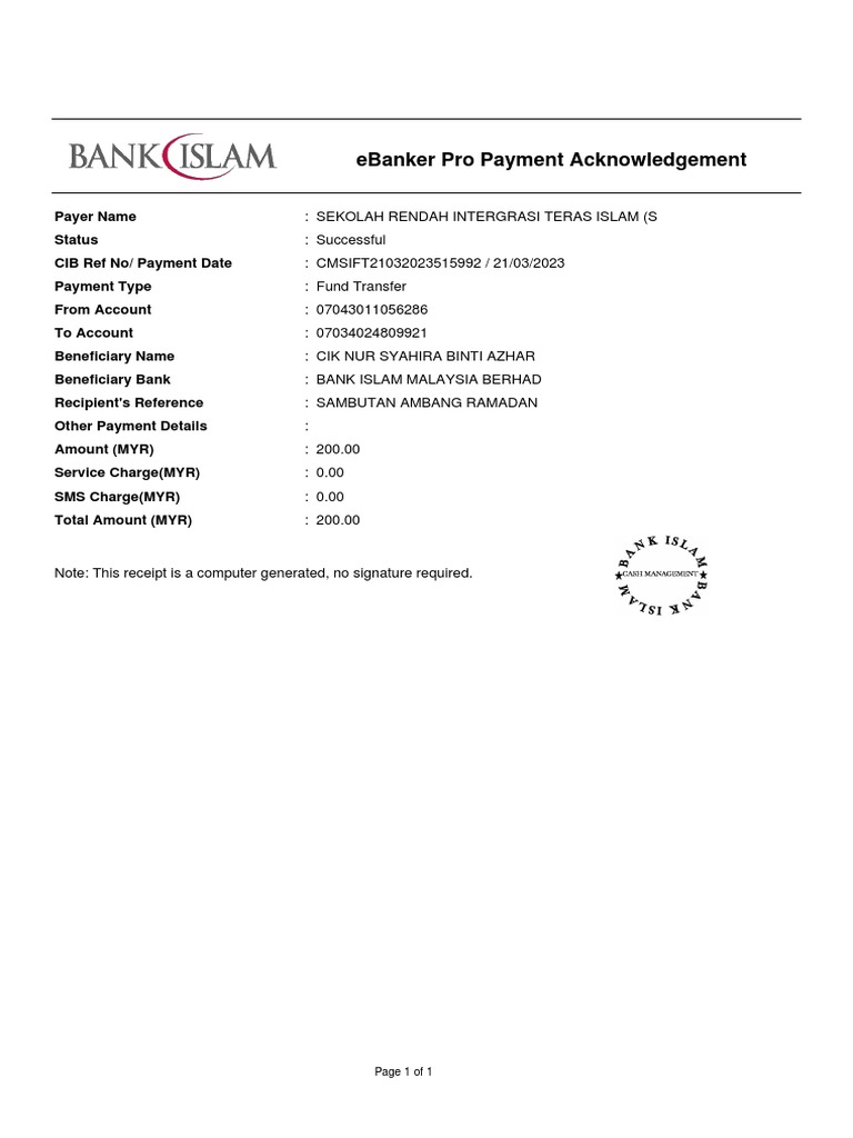 Payment Successful Failed Receipt PDF | PDF