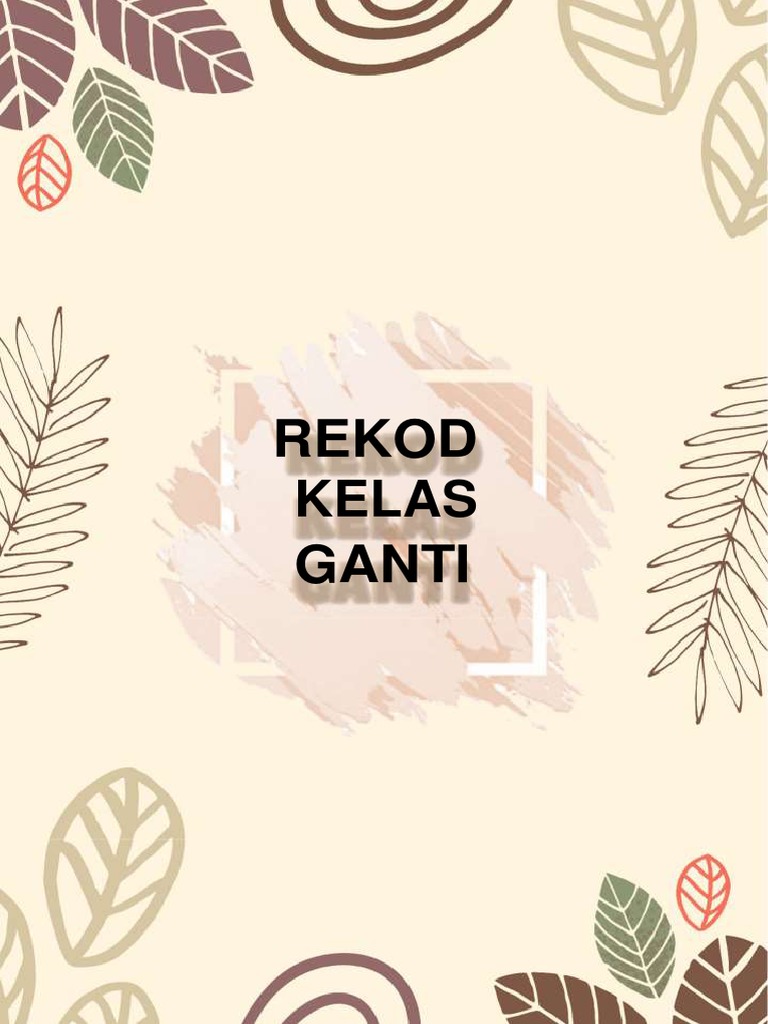 Rekod Kelas Ganti PDF | PDF