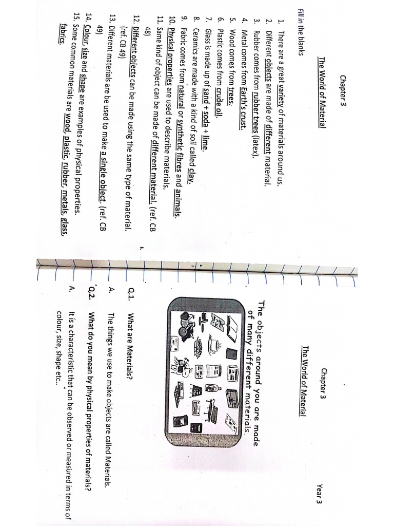 Chapter 3 Notes 1 | PDF