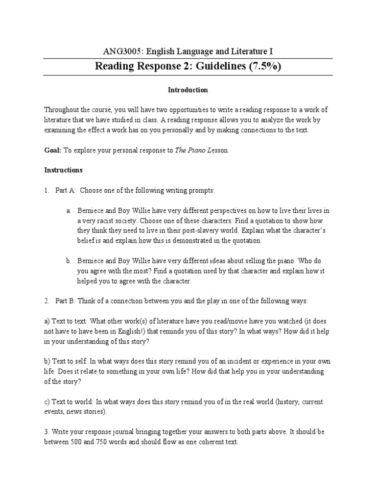 Reading Response 2 | PDF | Cognition | Communication