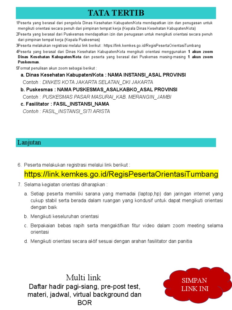 24 Maret Jadwal Dan Tata Tertib | PDF