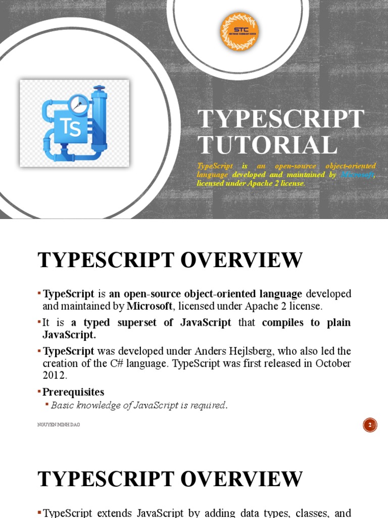 Typescript Tutorial | PDF | Java Script | Information Technology Management