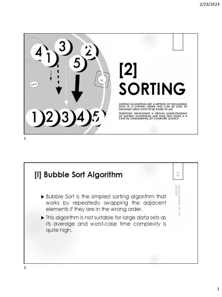 Sort Algorithmbw PDF | PDF | Mathematical Logic | Software Engineering Sort Algorithmbw PDF | PDF | Mathematical Logic | Software Engineering