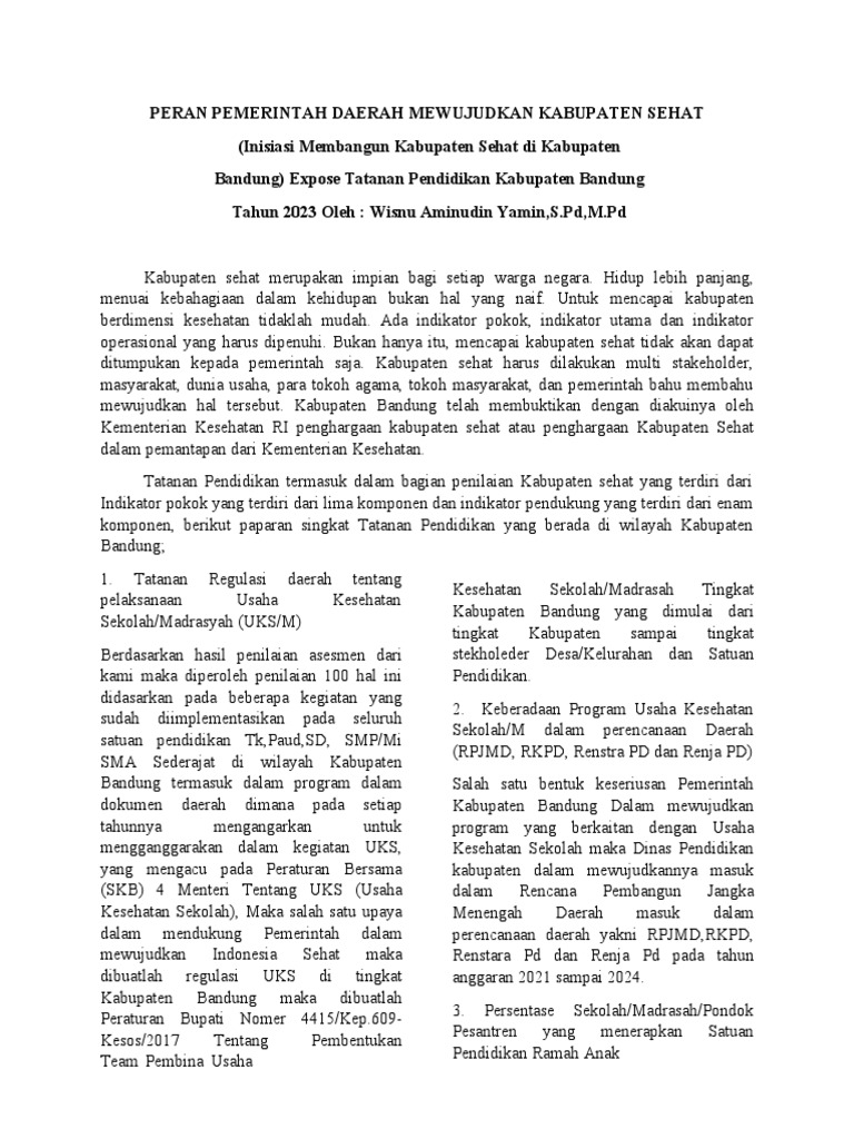 Expose Tatanan Pendidikan | PDF