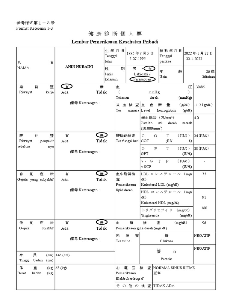 FORMAT MCU Anin Nuraini | PDF