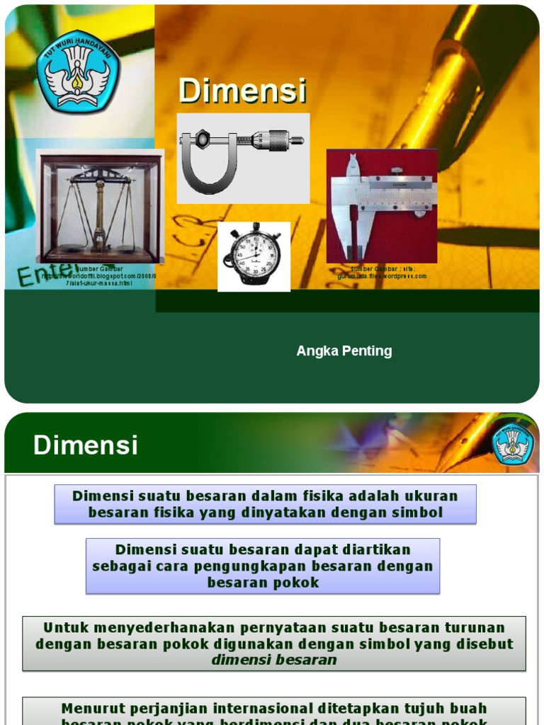 Dimensi | PDF | Metode & Bahan Ajar