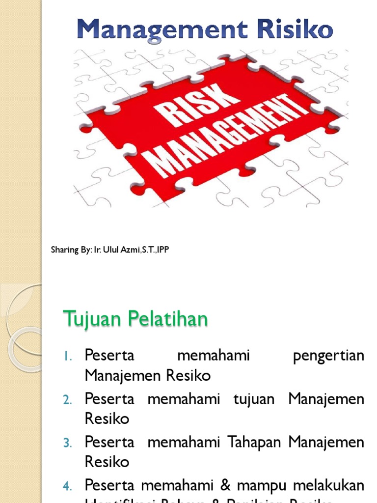 Management Resiko | PDF | Karier & Perkembangan | Sains & Matematika