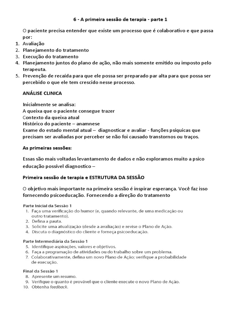 os-primeiros-passos-da-terapia-avalia-o-inicial-estrutura-da-sess-o