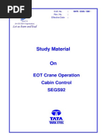 EOT Crane Checklist | PDF | Electric Motor | Switch