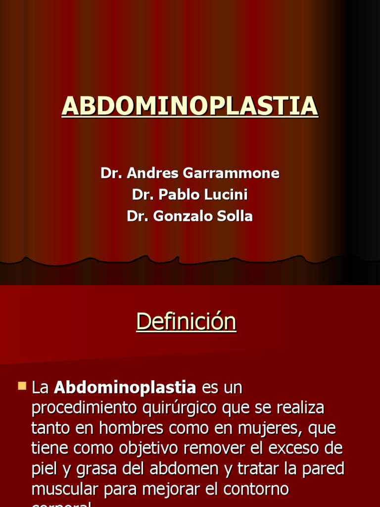 Dermolipectomia Lalo | PDF | Abdomen | Especialidades Medicas
