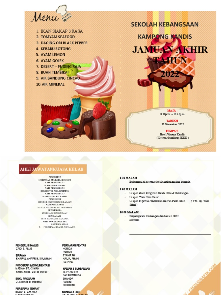 Buku Program Jamuan Akhir THN 2022 | PDF