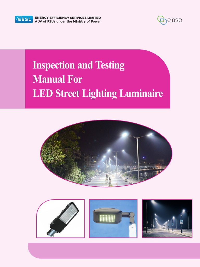 LED-Street-Lighting-Luminaire-Inspection-Manual | PDF | Metrology | Light