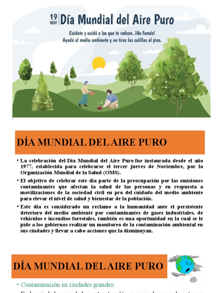 DIA MUNDIAL DEL AIRE PURO.pptx | PDF