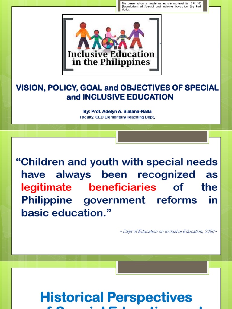 Historical Perspectives Sped - Ed | PDF | Special Education | Schools