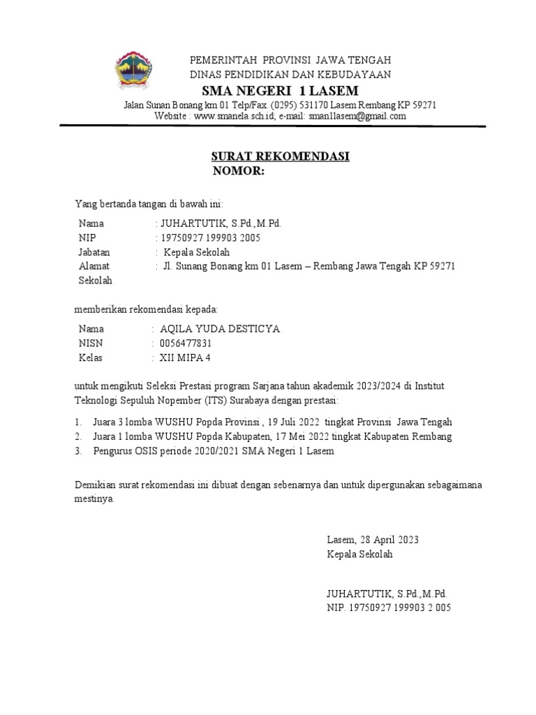 Surat Keterangan Its | PDF