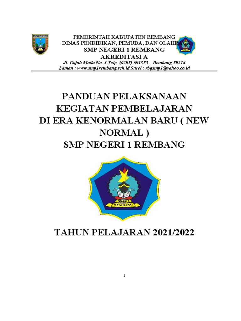 Panduan KBM New Normal | PDF