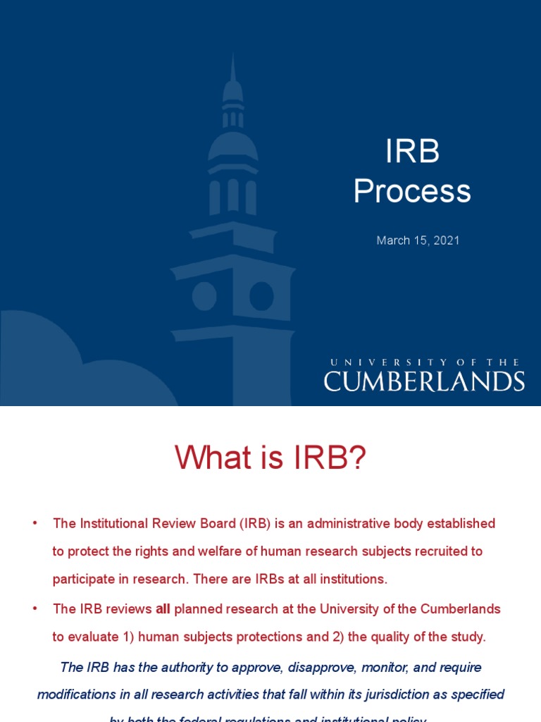 IRB Process | PDF | Institutional Review Board