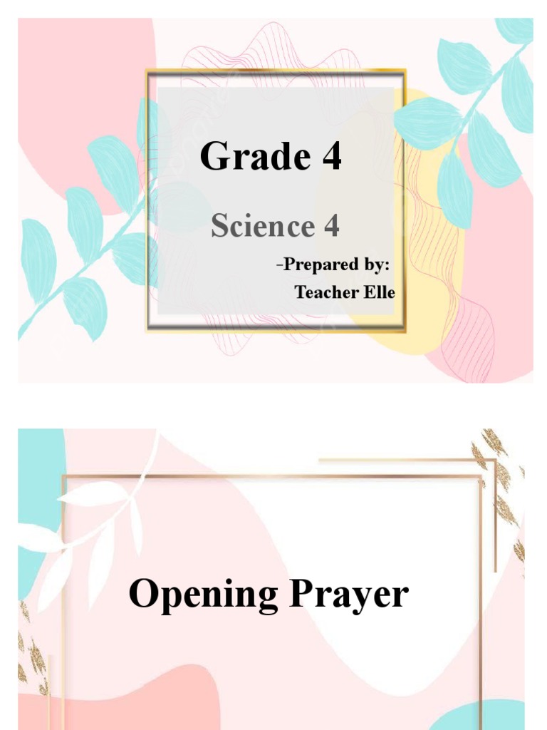 Grade 4 (SCIENCE - 4 - FORCE) - PPT LUIS | PDF