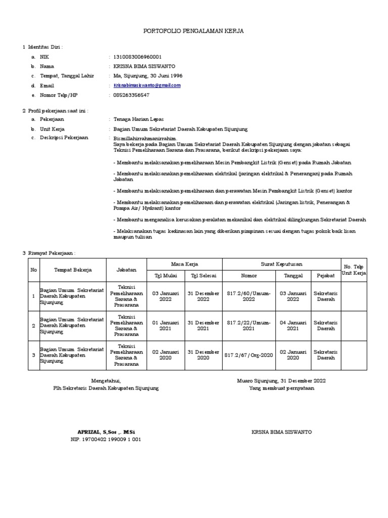 Portofolio Bima | PDF | Teknologi & Rekayasa