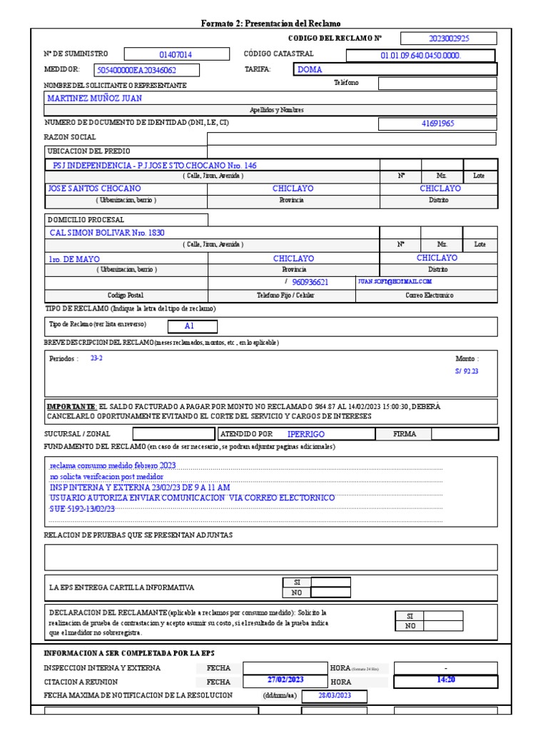 Formato 2 Exp 002925 | PDF