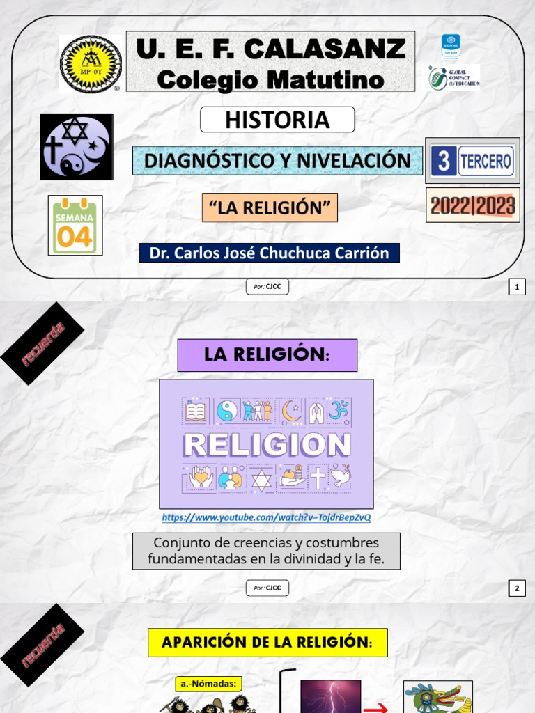 Doc. 3-HISTORIA-Religión | PDF | Jesús | Creencia religiosa y doctrina