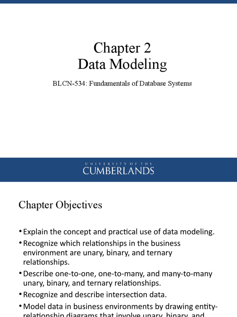 Chapter 2 Data Modeling | PDF | Computing | Data Management