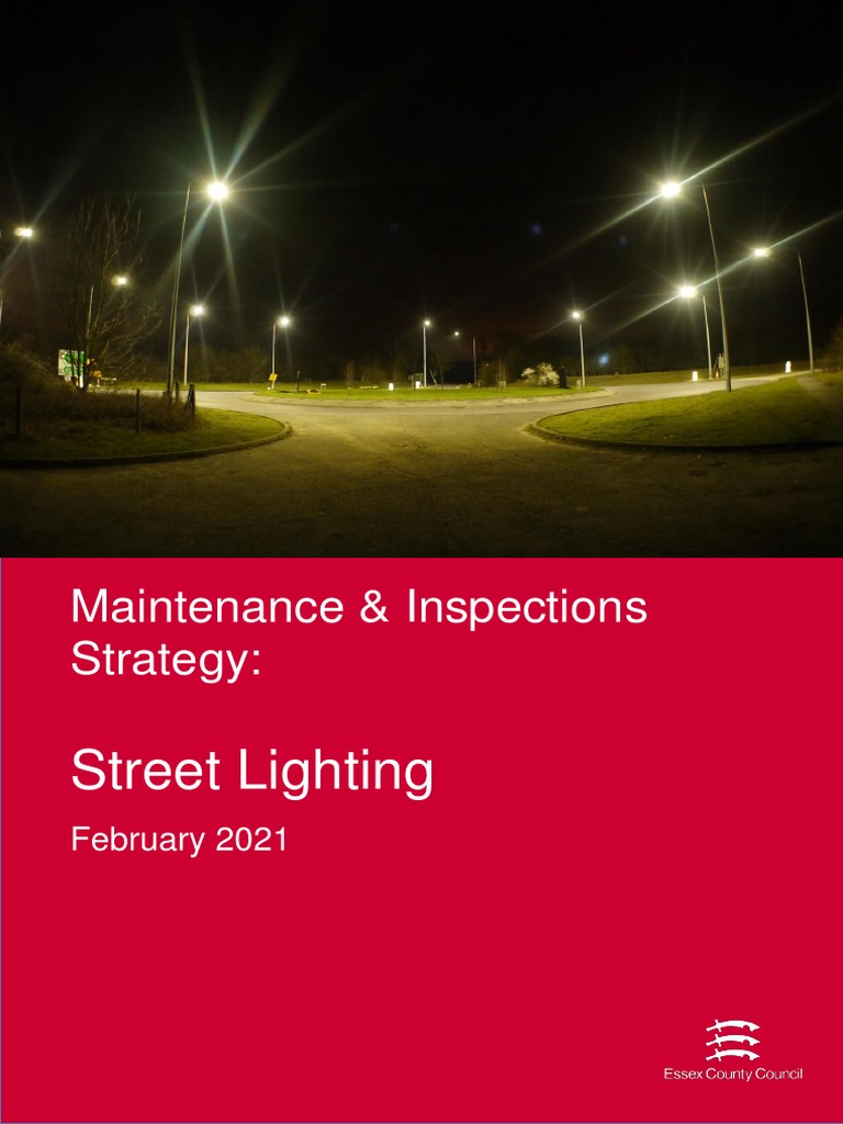 Maintenance and Inspections Strategy Street Lighting | PDF | Lighting ...