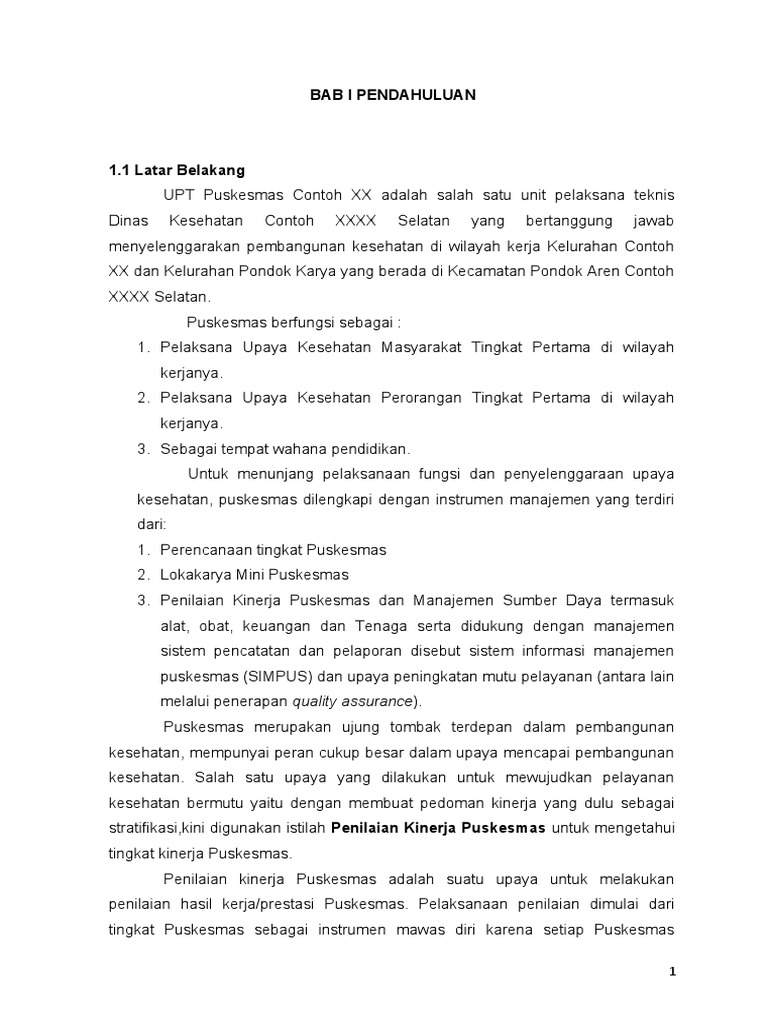Contoh Dokumen PKP | PDF