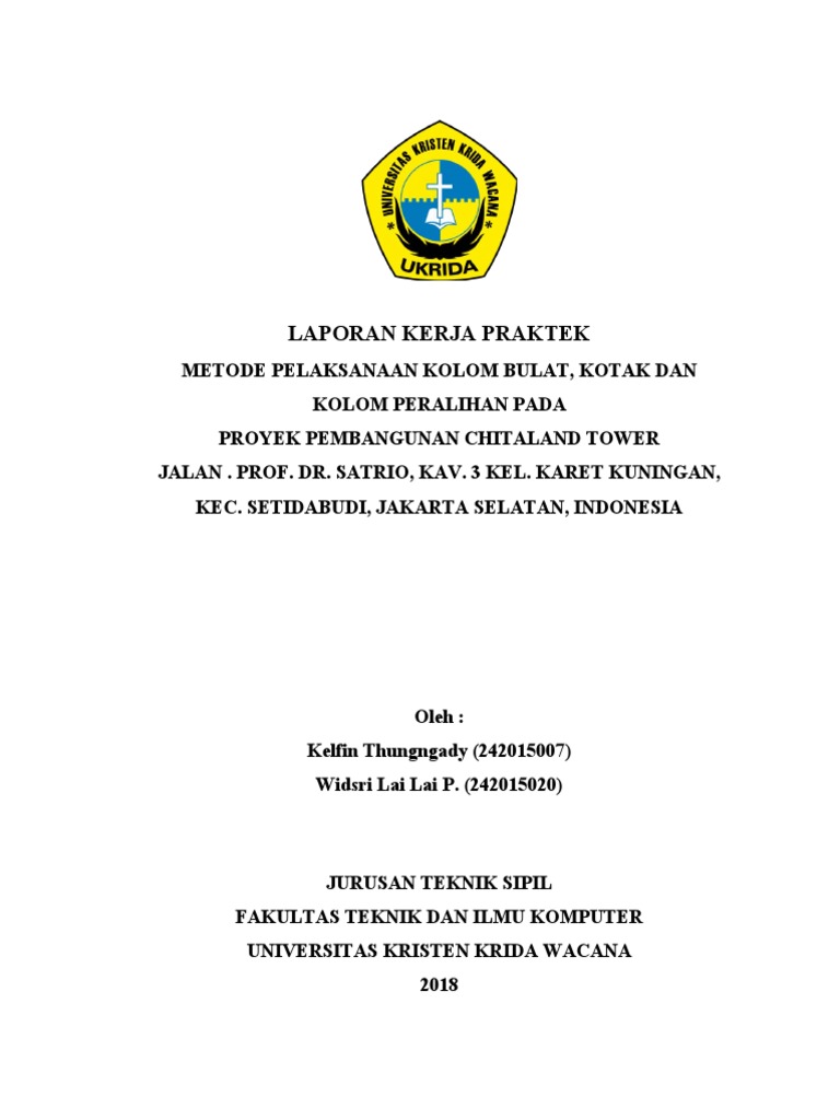 Laporan Kerja Praktek | PDF