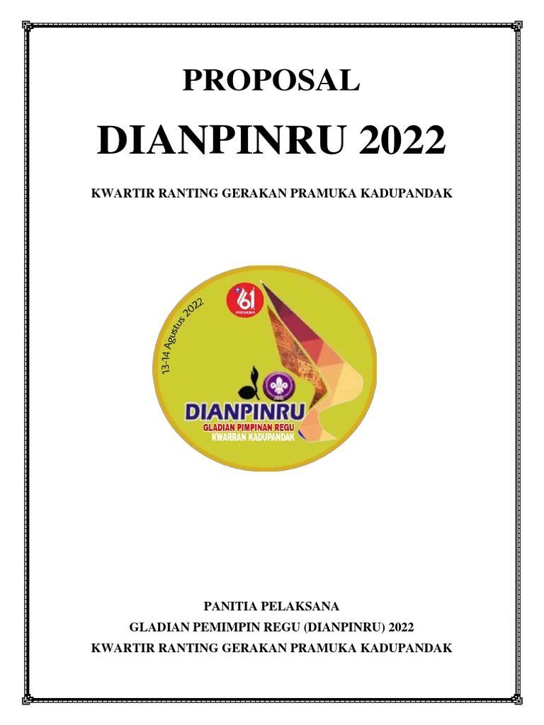 Proposal Dianpinru 2022 Kwarran Kadupandak | PDF
