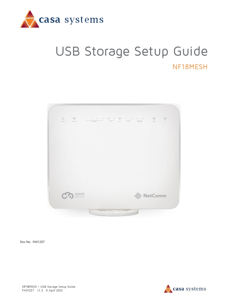 NF18MESH - USB Storage Setup Guide - v1.2 | PDF | User (Computing) | Login