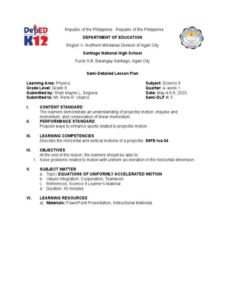 DLP-5 Week 1-2 (PART 1) | PDF | Acceleration | Velocity