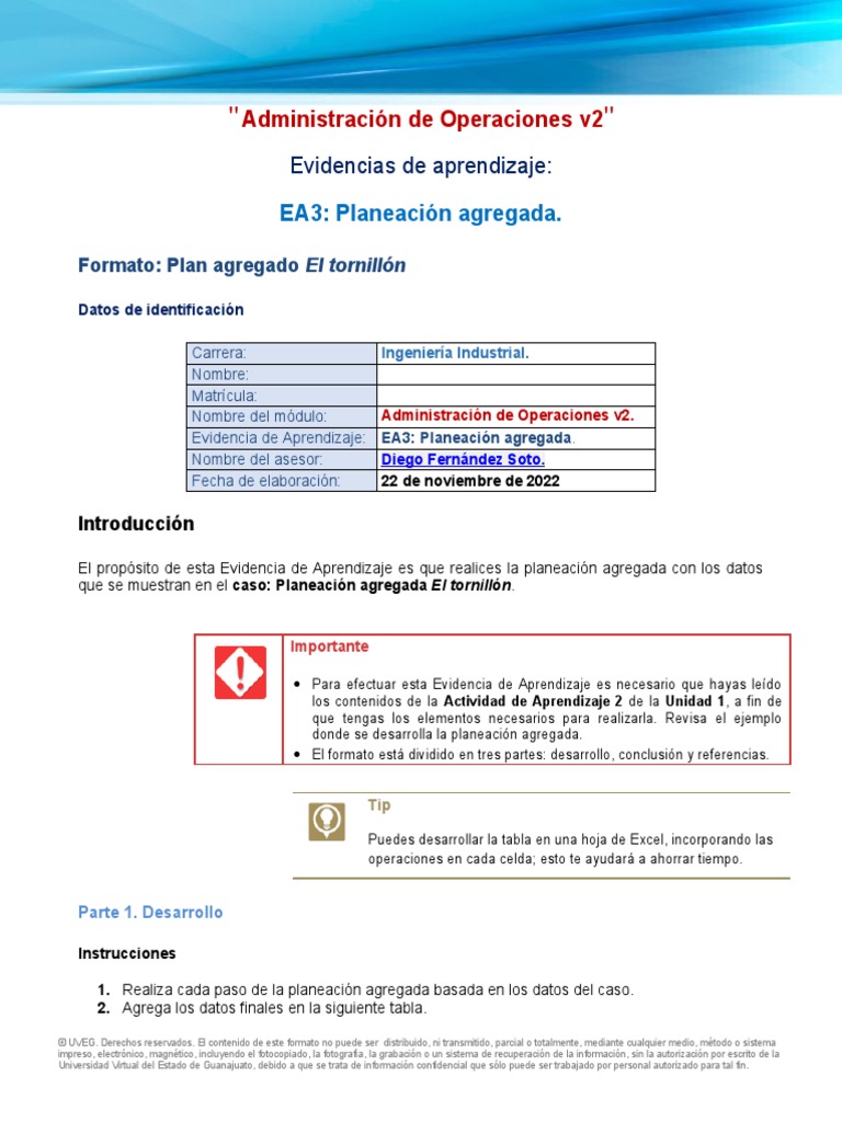 Plan Agregado | PDF | Información | Inventario