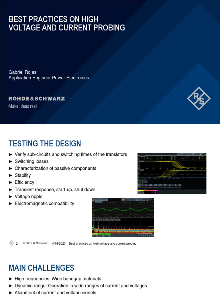 Best Practices On High Voltage and Current Probing: Gabriel Rojas ...