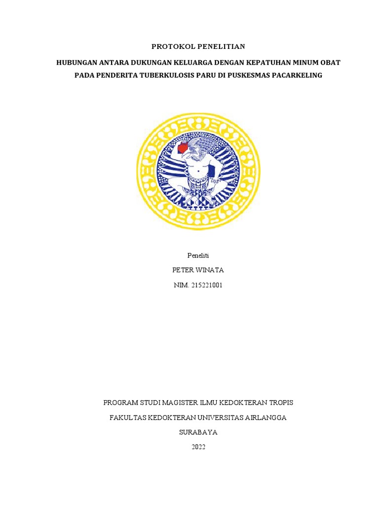 Draft Protokol Penelitian RS UNAIR | PDF