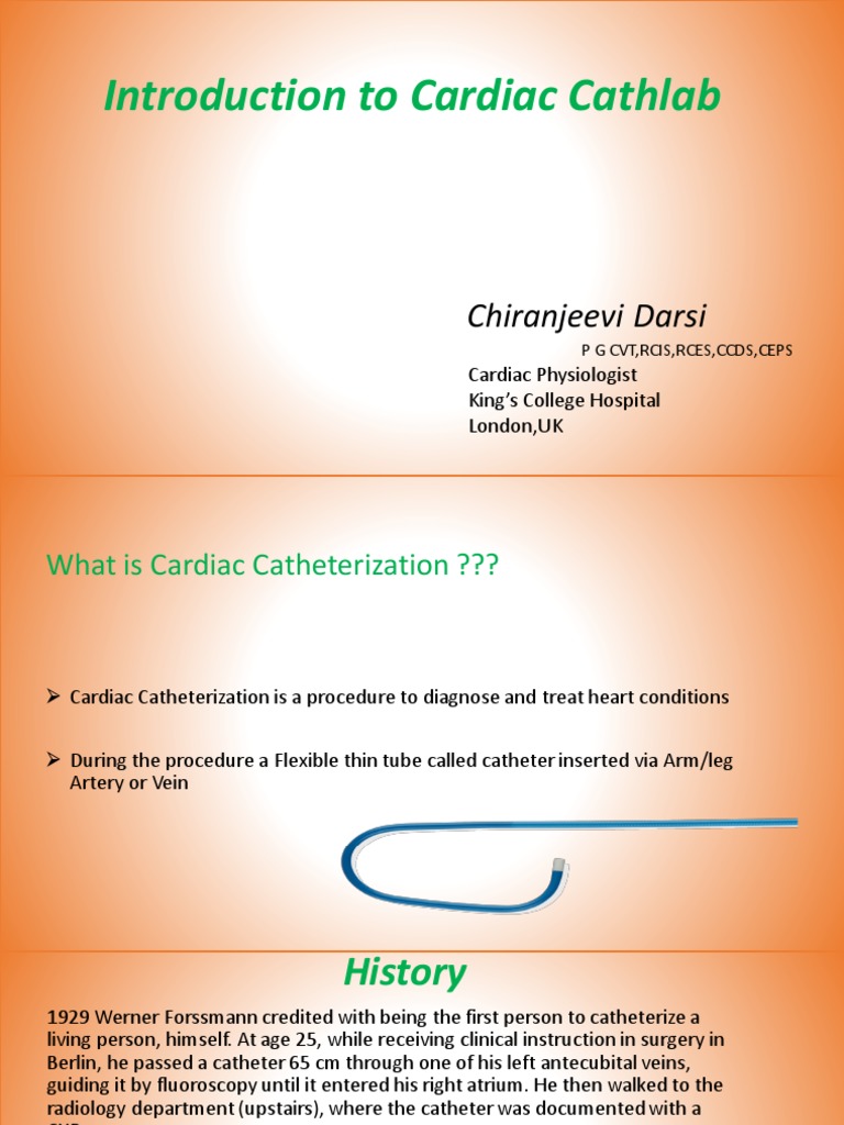 Basics of Cathlab | PDF | Heart | Percutaneous Coronary Intervention