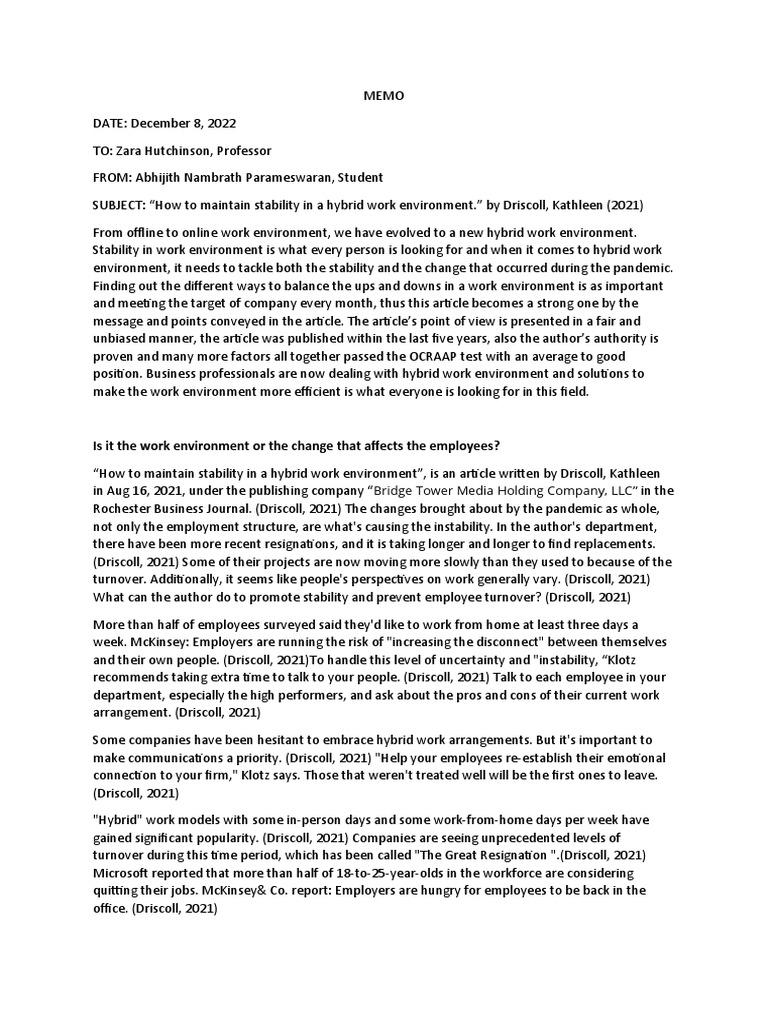 Research Assignment | PDF | Turnover (Employment) | Employment